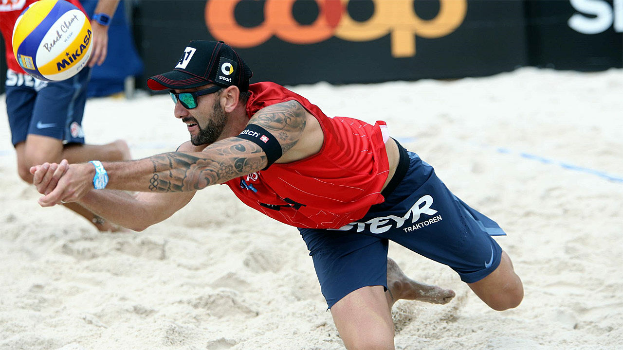 Niederlage für Doppler Horst in Gstaad Sport Mix Beachvolleyball