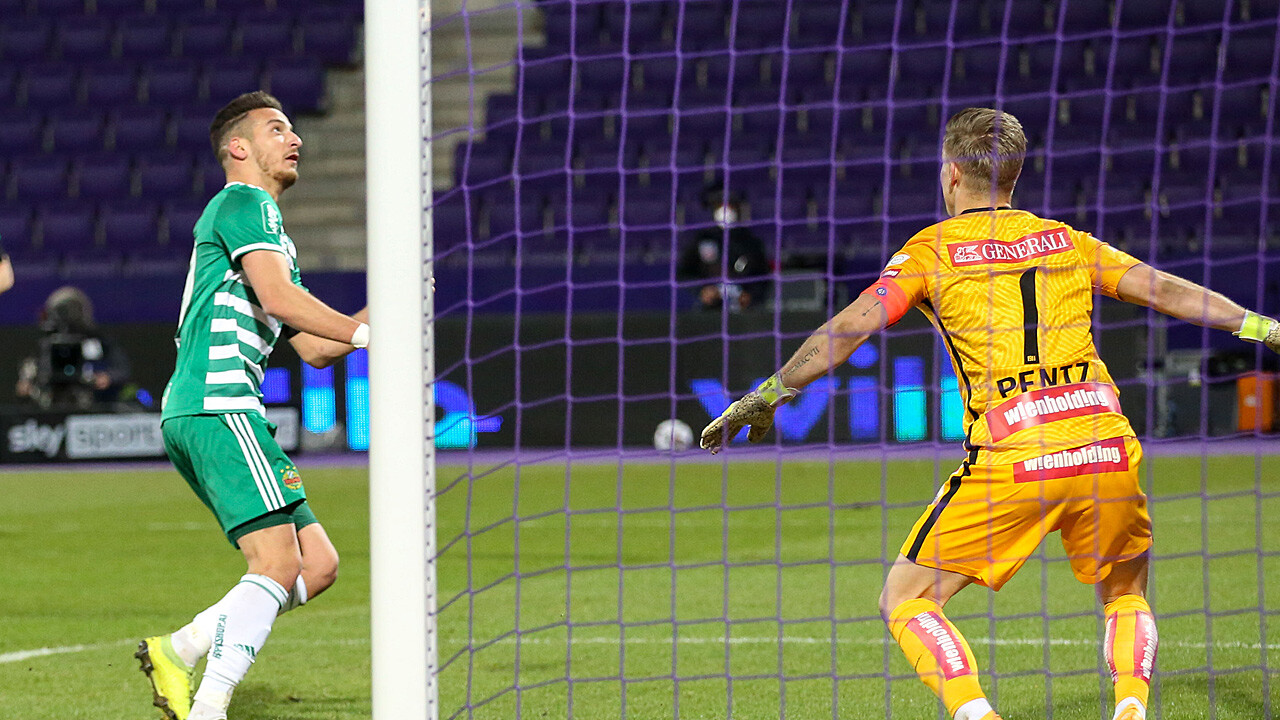 Highlight-VIDEO: Pentz hext bei Rapid-Doppelchance im Wr. Derby