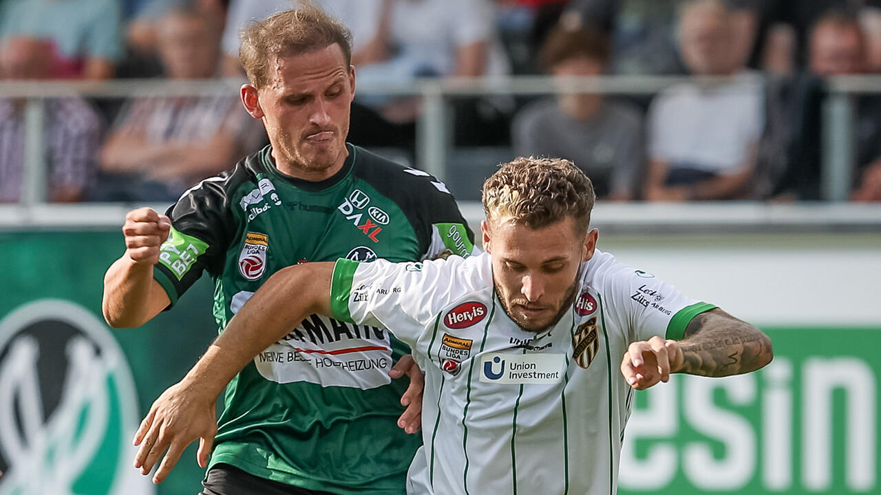 Schlusslicht Ried gegen Leader Lustenau auf drei Punkte aus