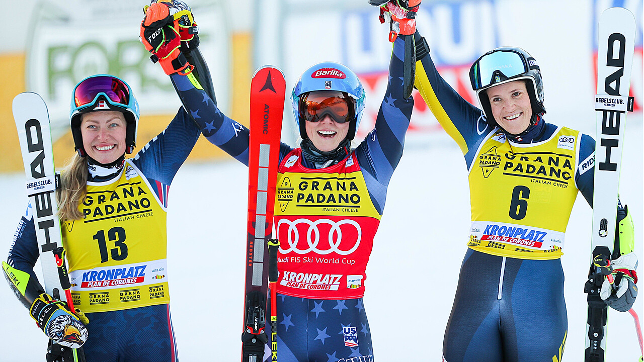 Ski: Shiffrin holt Kronplatz-Double - Scheib verpasst Top 10
