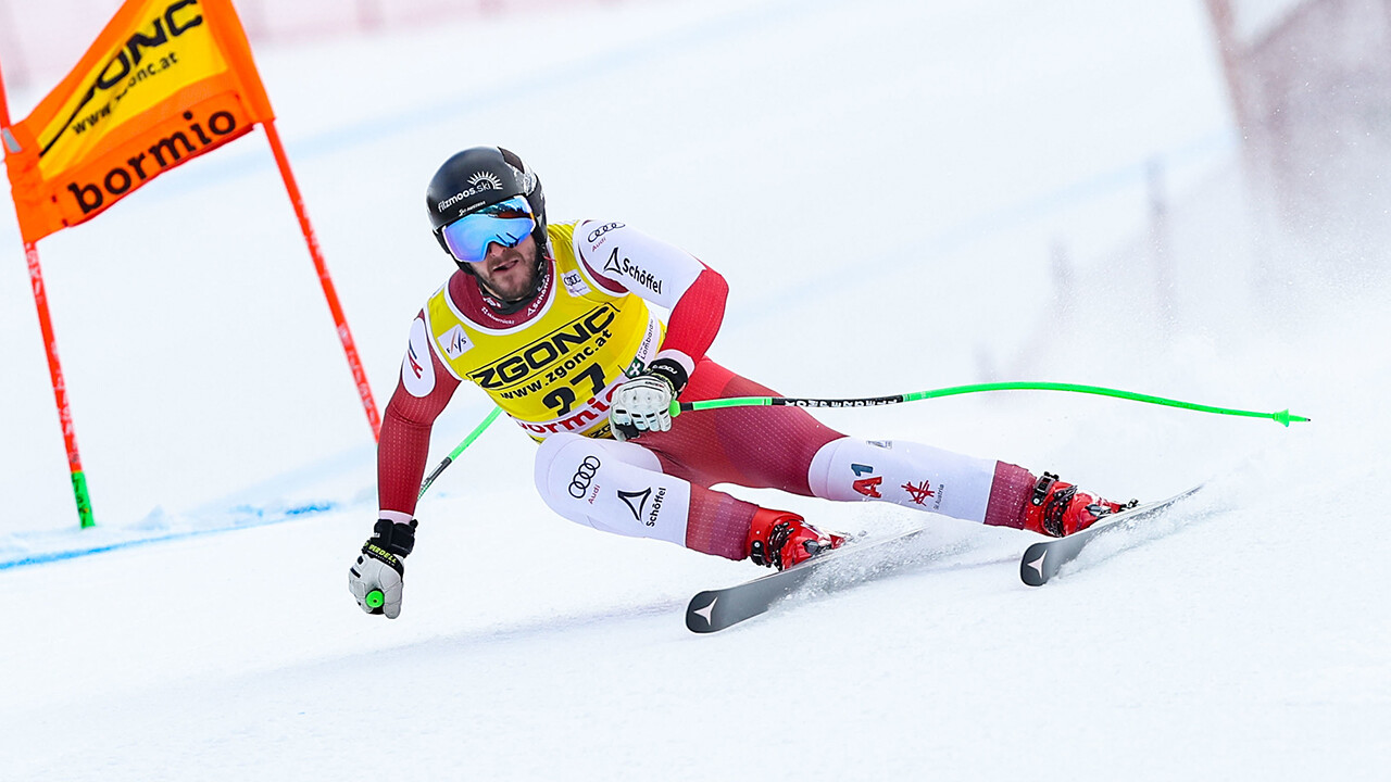 Odermatt dominiert in Cortina - Hemetsberger am Podest