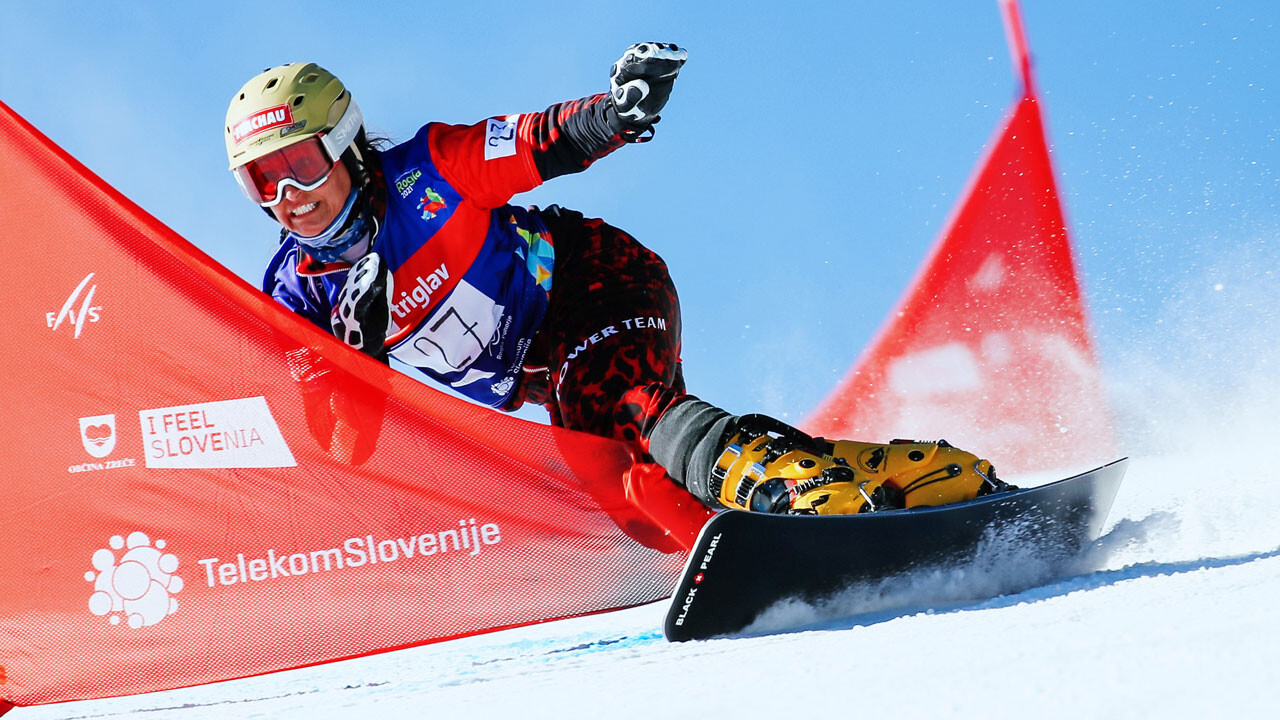 Snowboard: Claudia Riegler schrammt am Podest in Rogla vorbei