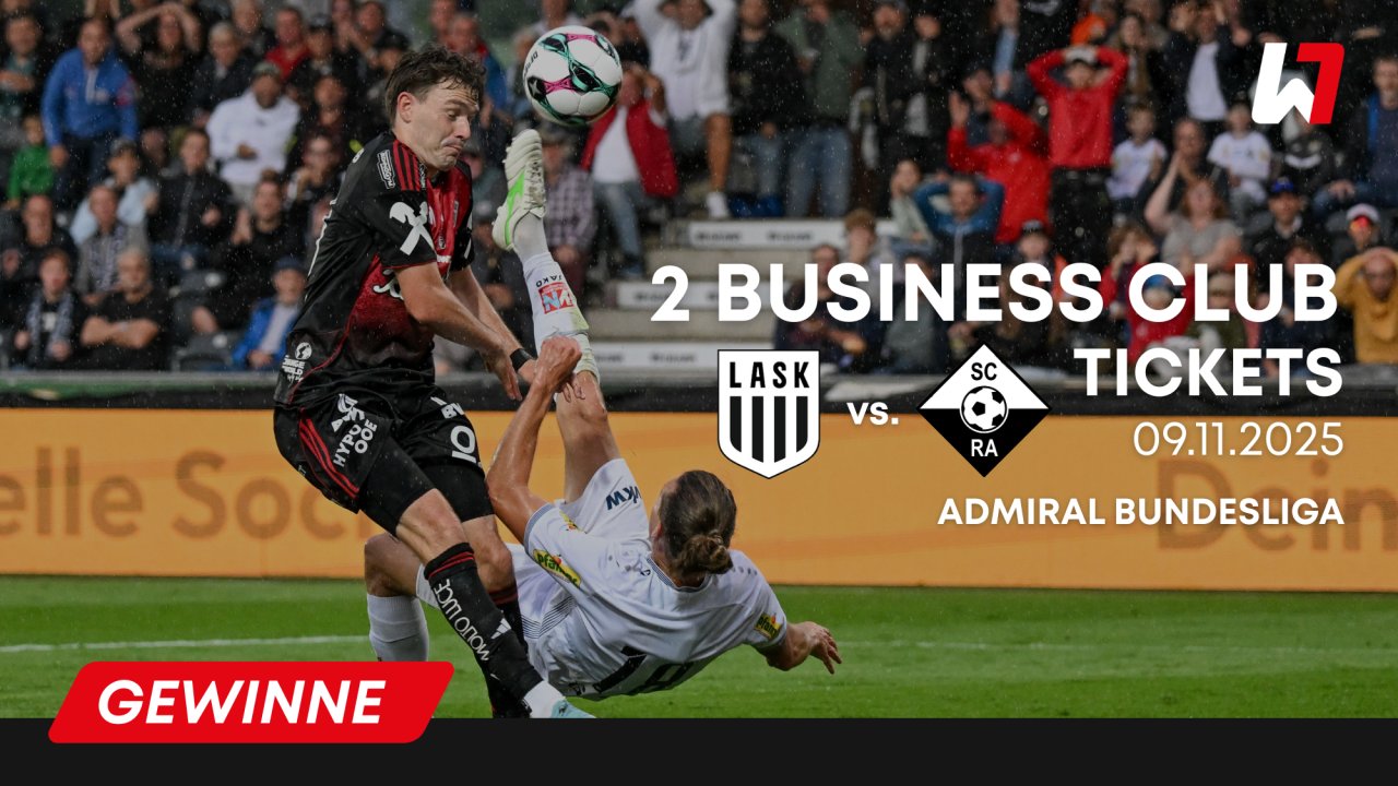 GEWINNSPIEL: 2 Business Club Tickets LASK vs. SCR Altach
